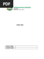 Grade 10 Tourism Skills Task 2025 | PDF