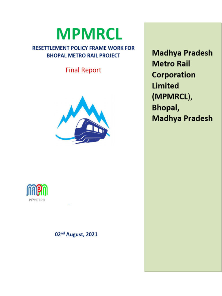 Bhopal Metro Rail Project Final RPF Report | PDF | Policy