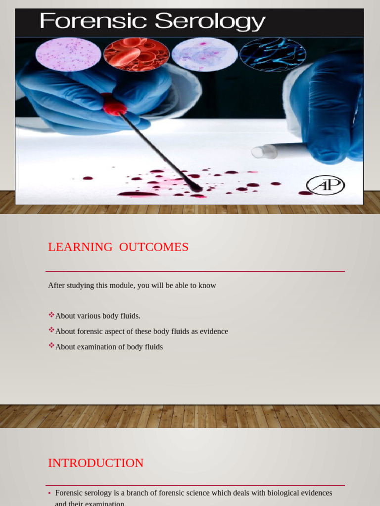 Forensic Serology 2024 | PDF | Blood | Blood Cell