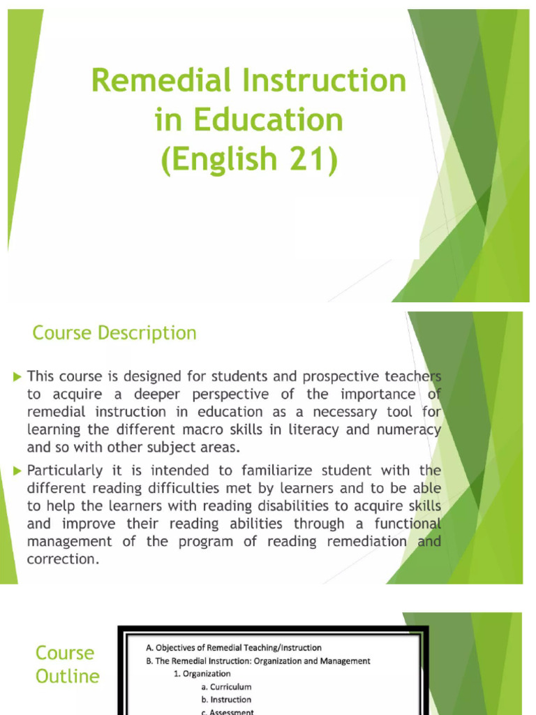 Remedial Instruction 1 | PDF