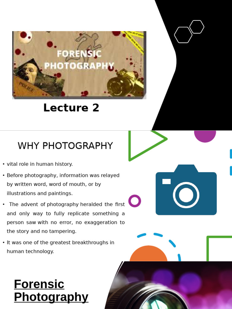 Forensic Photography Lecture 2 | PDF | Camera | Camera Lens