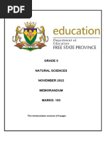 Grade 9 Natural Sciences Exam March 2024 | PDF | Muscle | Foods