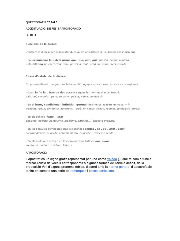 Questionaris Catala | PDF