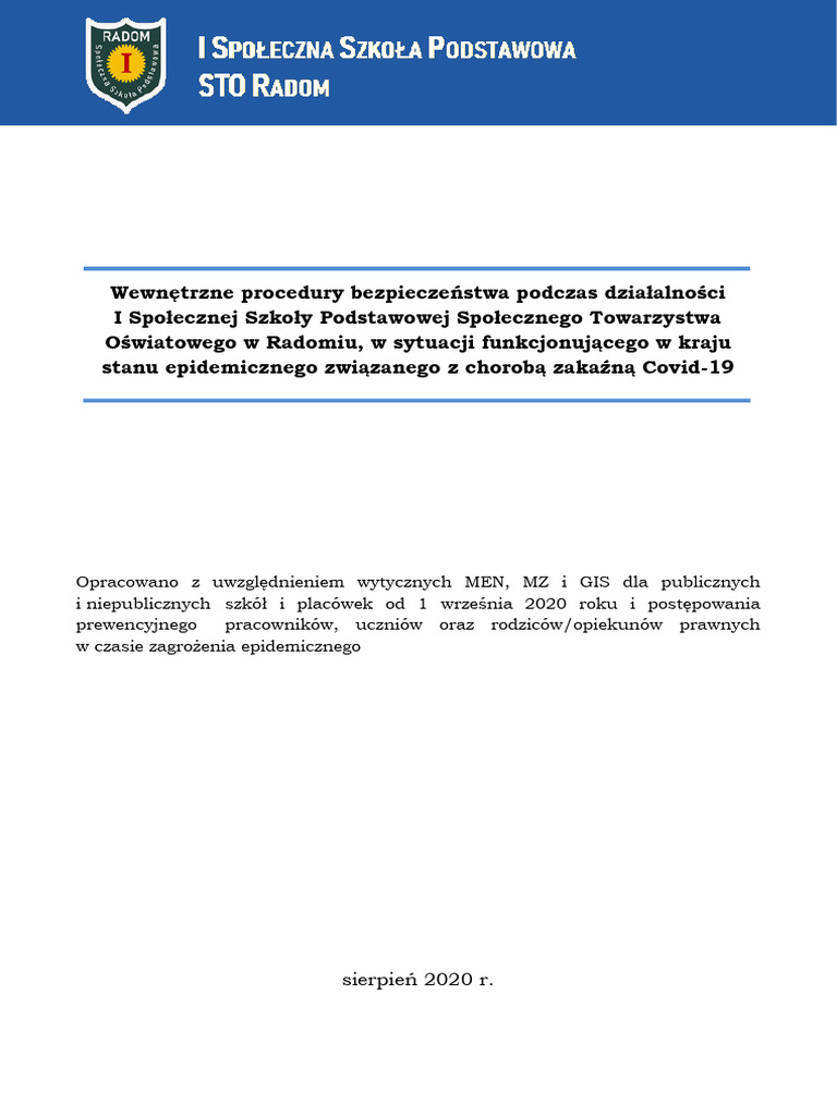 Procedury ISSP | PDF