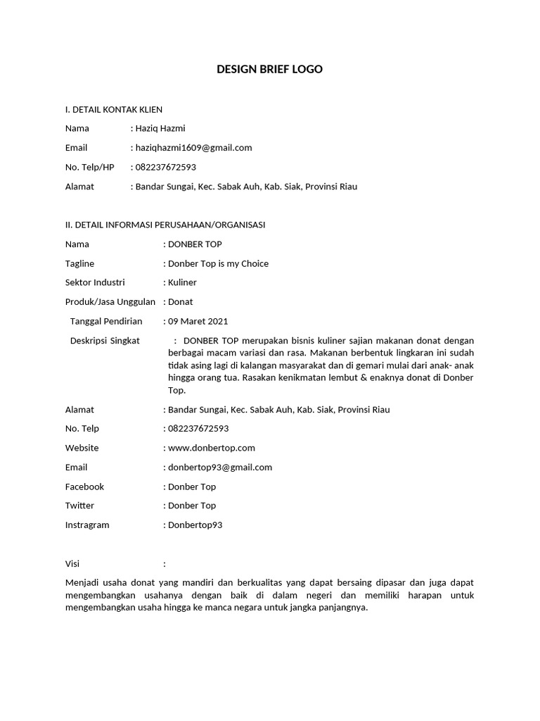 Contoh Logo untuk Donber Top | PDF