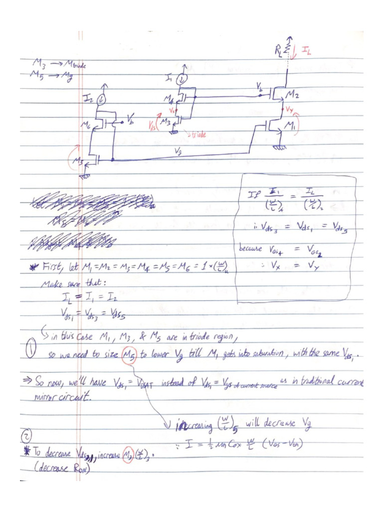 DAC Assignment Notes (High-Swing Current Mirror) | PDF