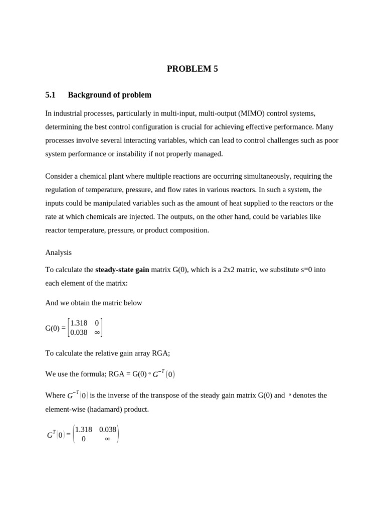 PROBLEM 5 | PDF | Matrix (Mathematics) | Mathematical Objects
