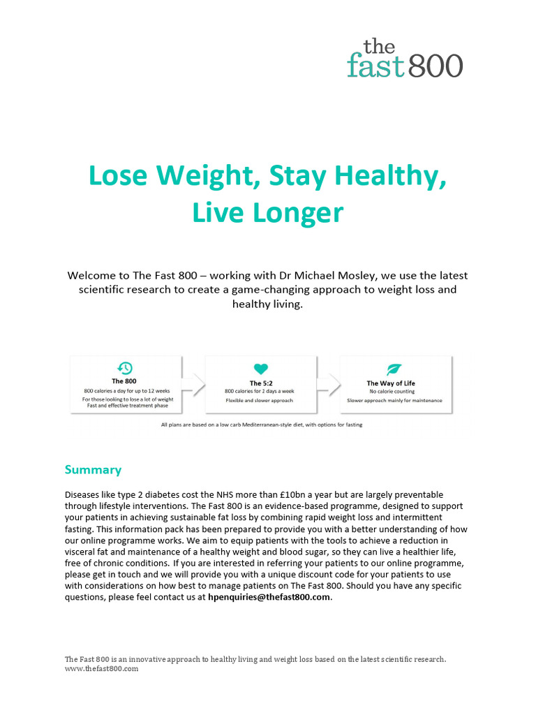 Fast 800 HCP Pack FINAL Rutina | PDF | Dieting | High Intensity Interval Training