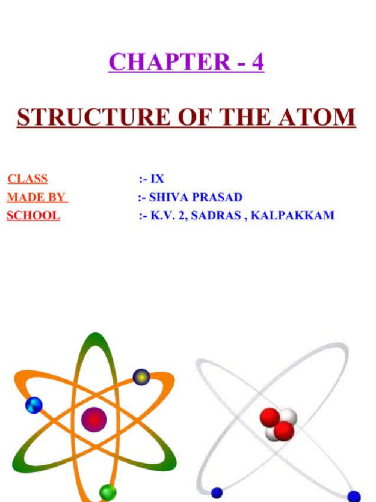 Structure of Atom | PDF