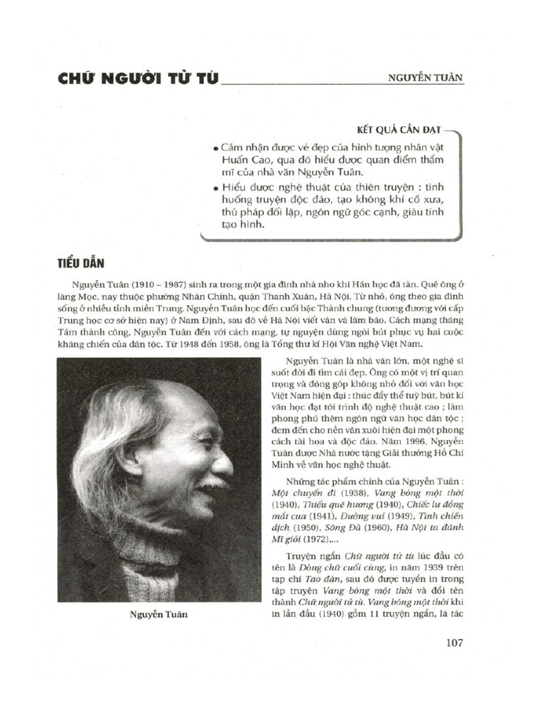 Chu Nguoi Tu Tu | PDF