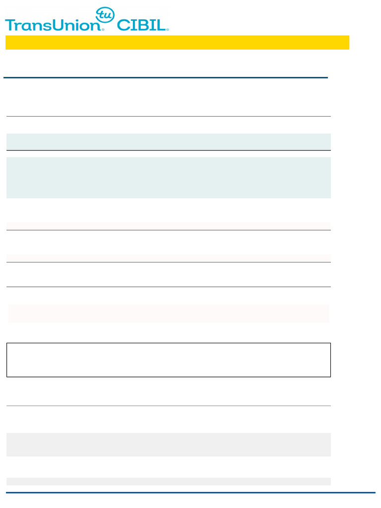 Cibil tu cibil | PDF | Credit History | Business