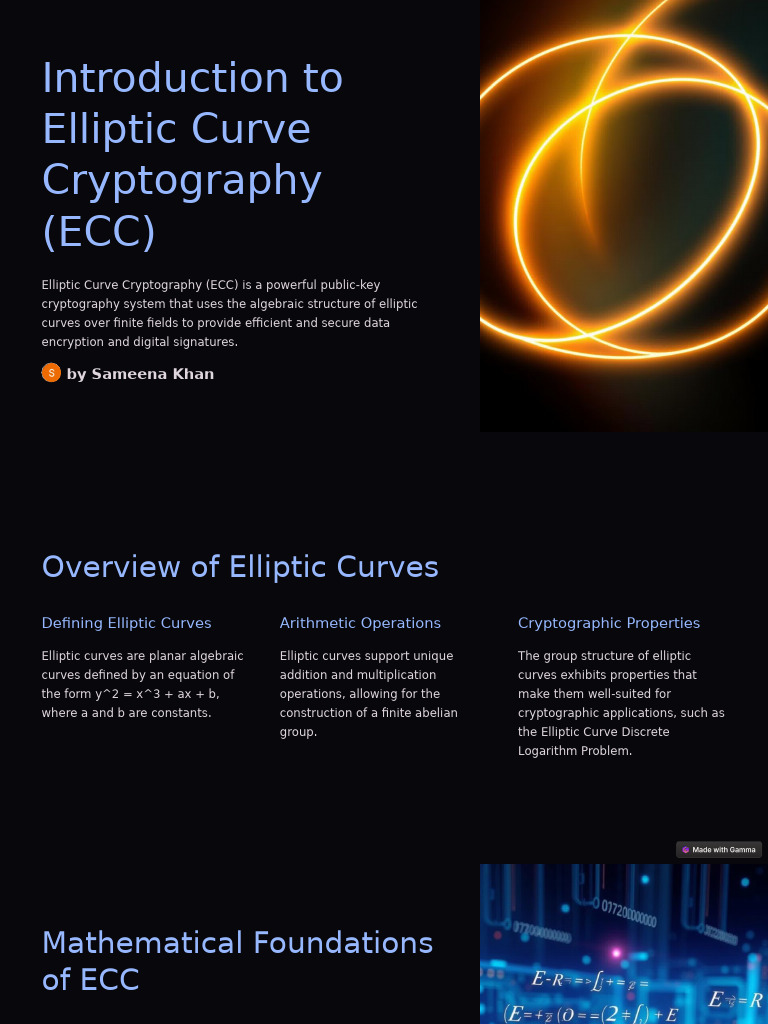 Introduction To Elliptic Curve Cryptography ECC | PDF | Key ... Introduction To Elliptic Curve Cryptography ECC | PDF | Key ...
