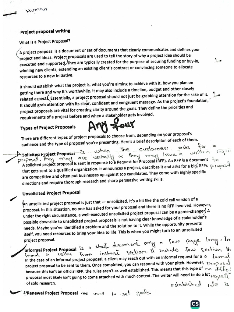 Project Proposal Writing | PDF