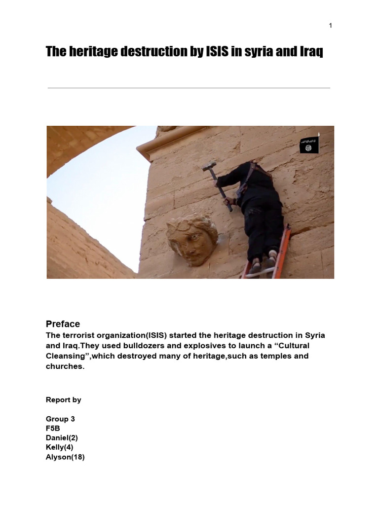 S.S (The Heritage Destruction by ISIS) | PDF