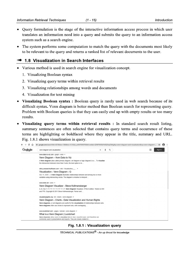 Visualization in Search Interfaces | PDF