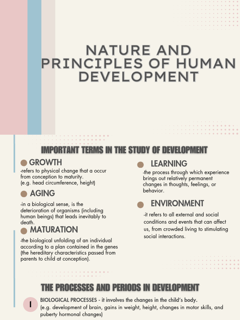 Chap. 1 Nature and Principles of Human Development | PDF | Human ...