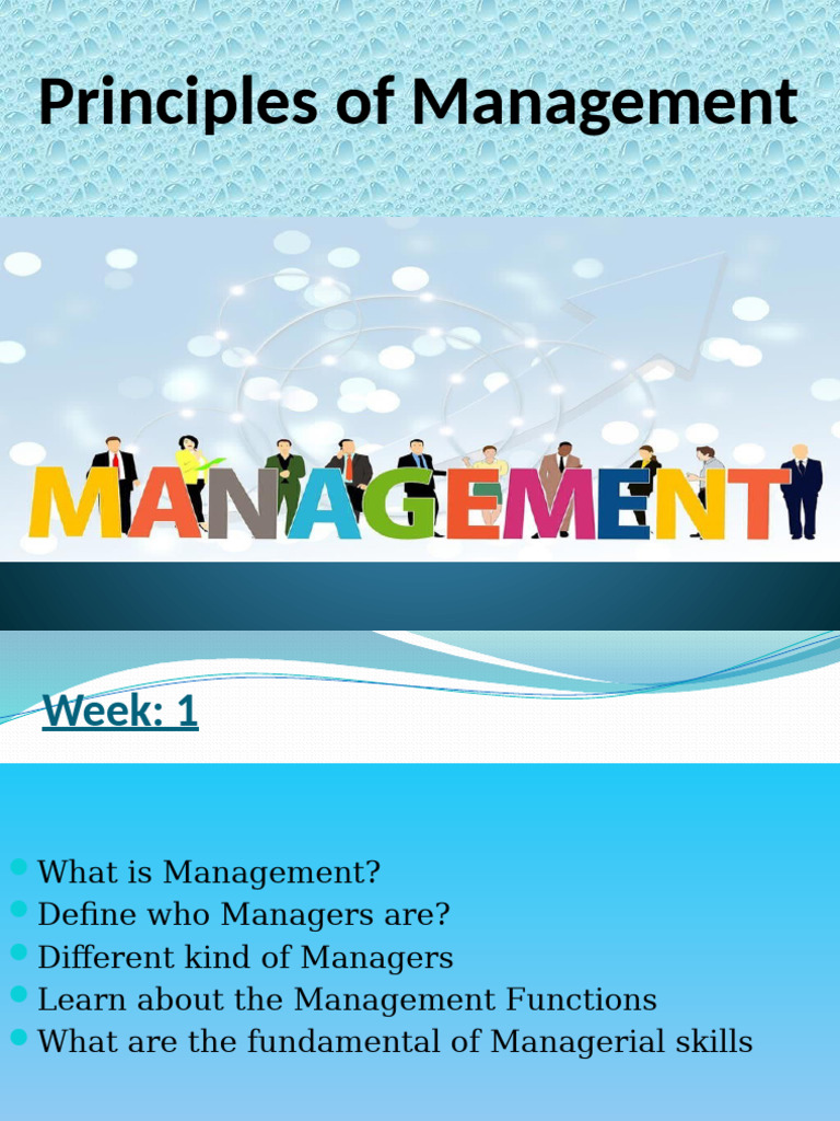 Principles of Management Powerpoint | PDF
