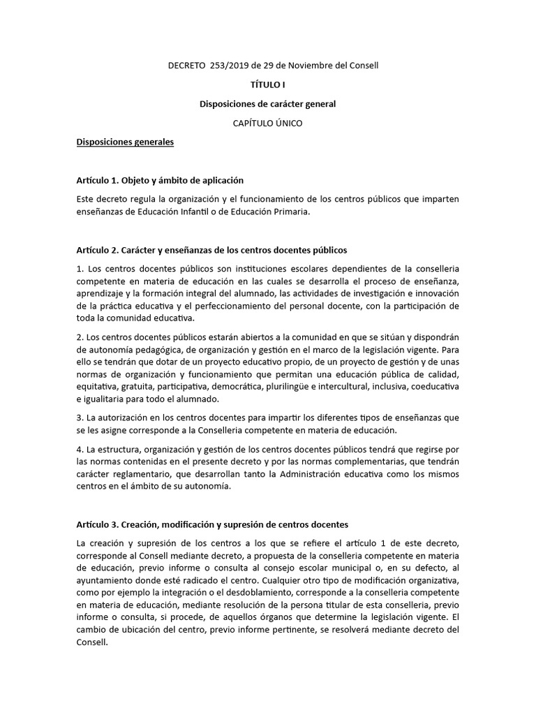 Decreto Opos Infantil | PDF | Maestros | Evaluación