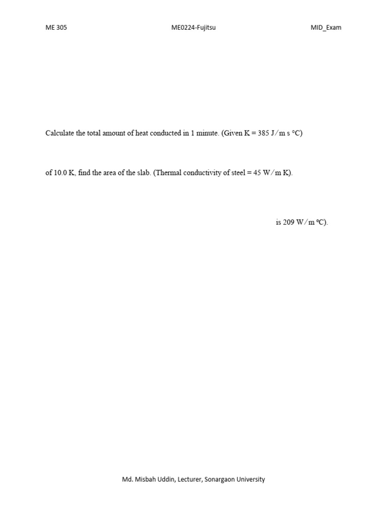 Practice Problems Heat Transfer Pdf Heat Heat Transfer