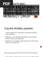 Rumus Proyeksi Jumlah Penduduk | PDF
