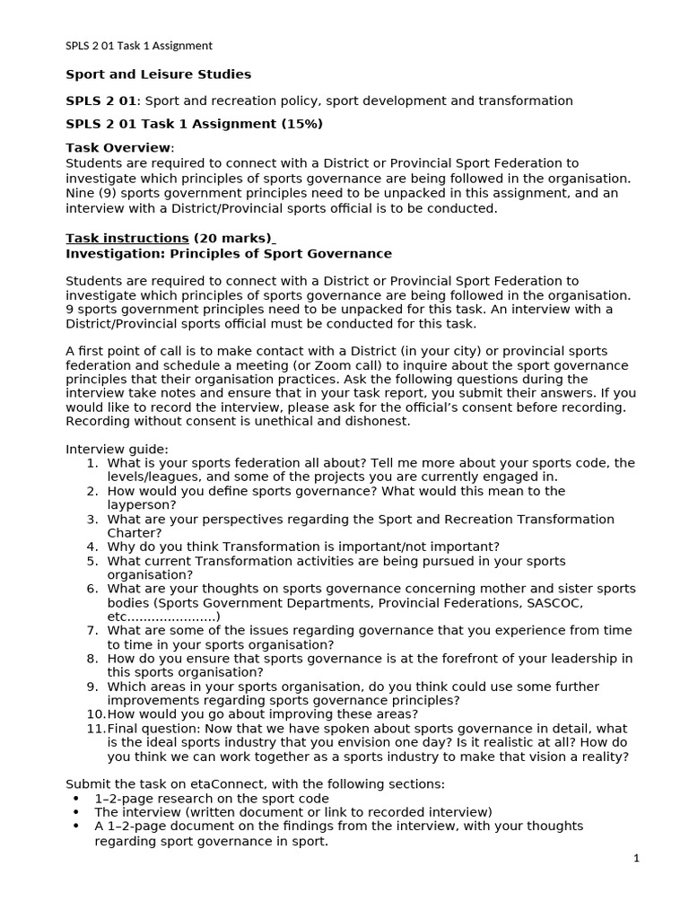 SPLS201 - 2024SPLS201 - Task#1 - Assignment - 2024 - Ewart | PDF