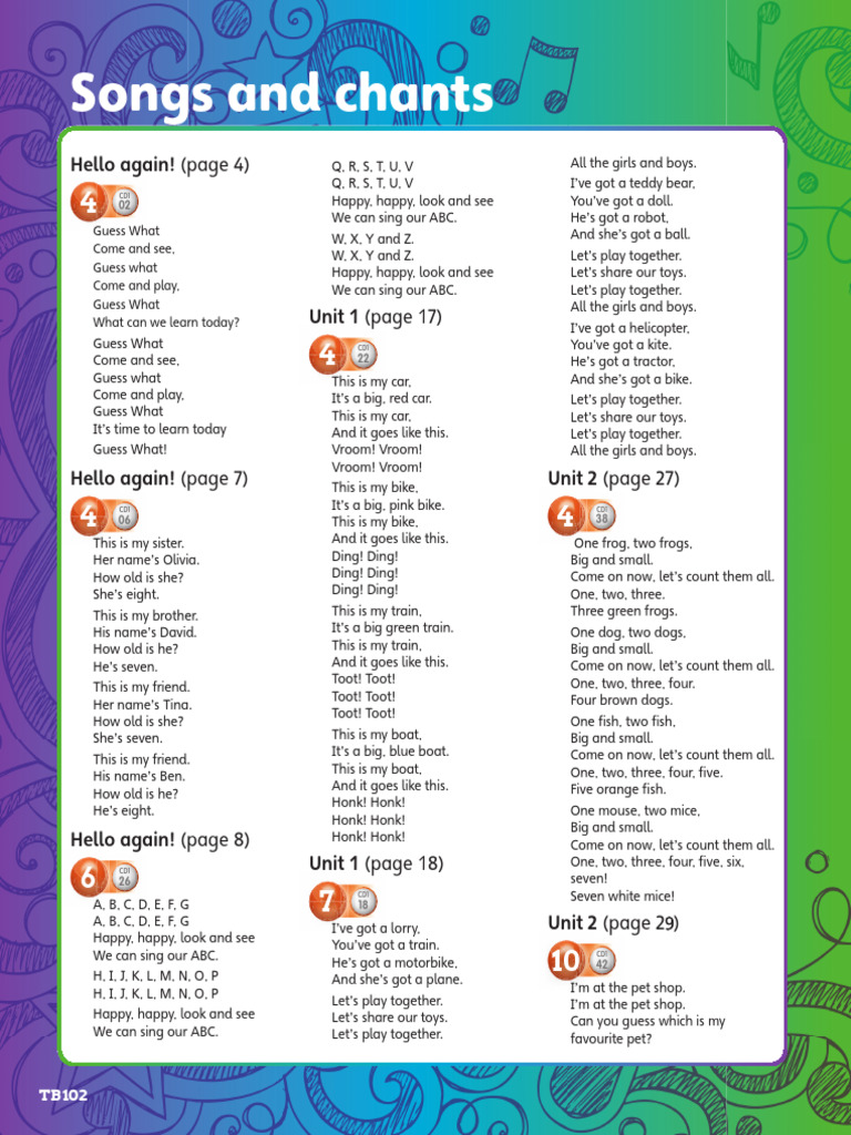 TB Songs Chants | PDF