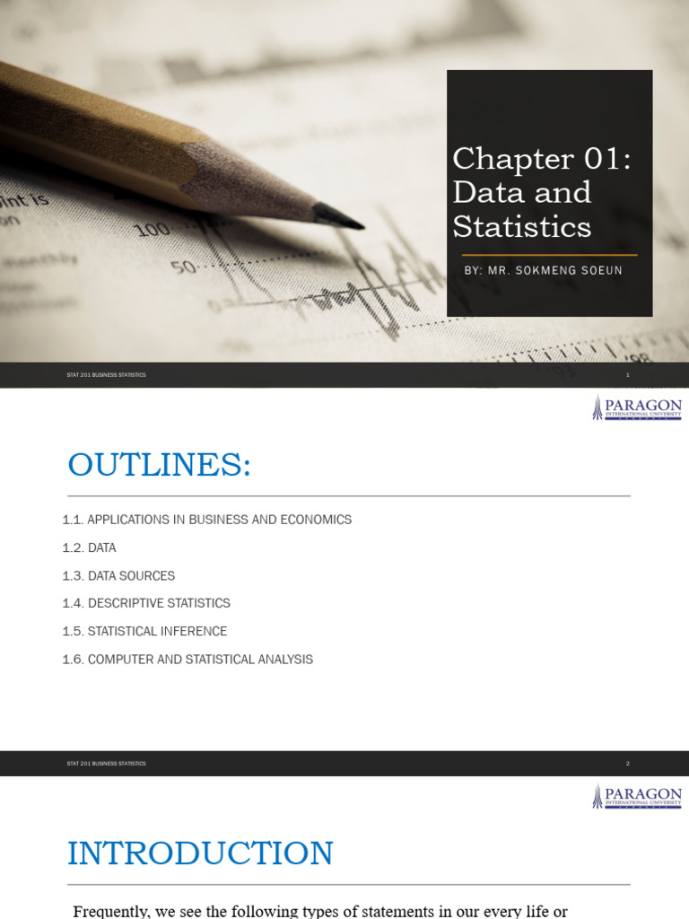 Business Statistics Overview | PDF | Level Of Measurement | Statistics