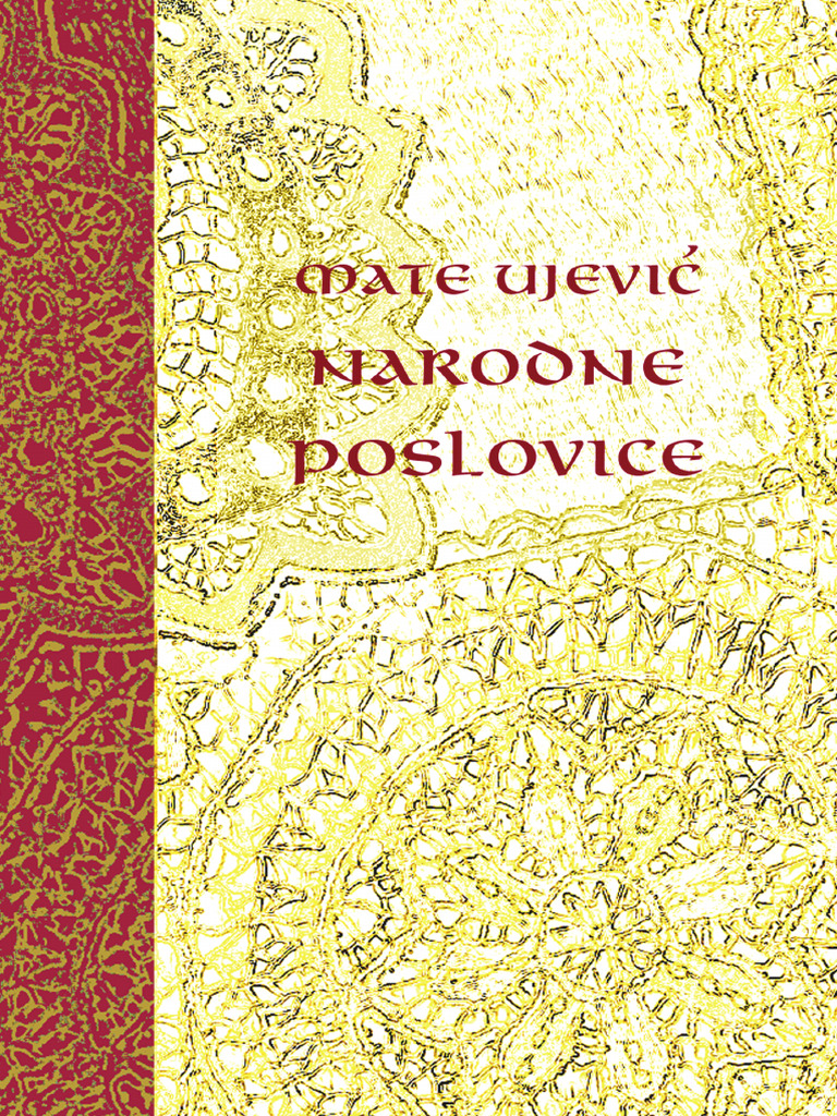 Mate Ujevic - Narodne Poslovice | PDF