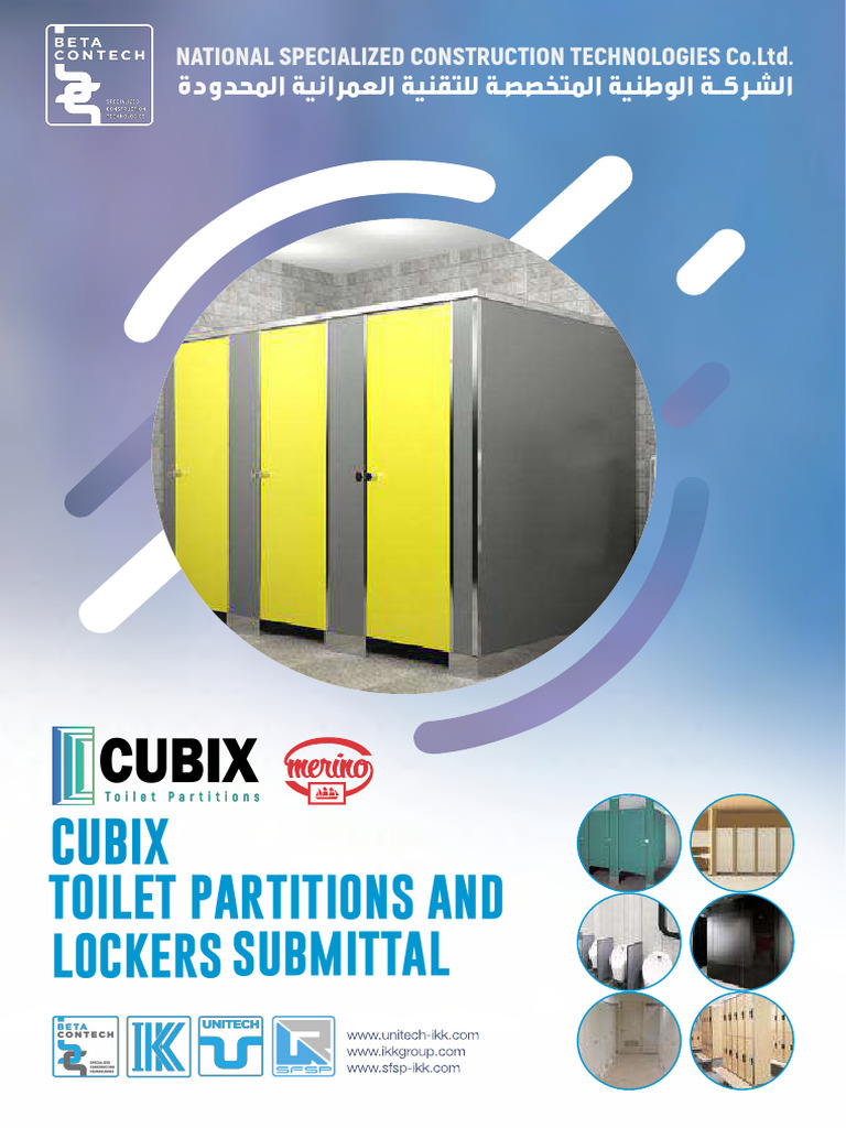 Toilet Partition submittal-CUBIX-Merino-UPDATED | PDF | Drilling | Drill