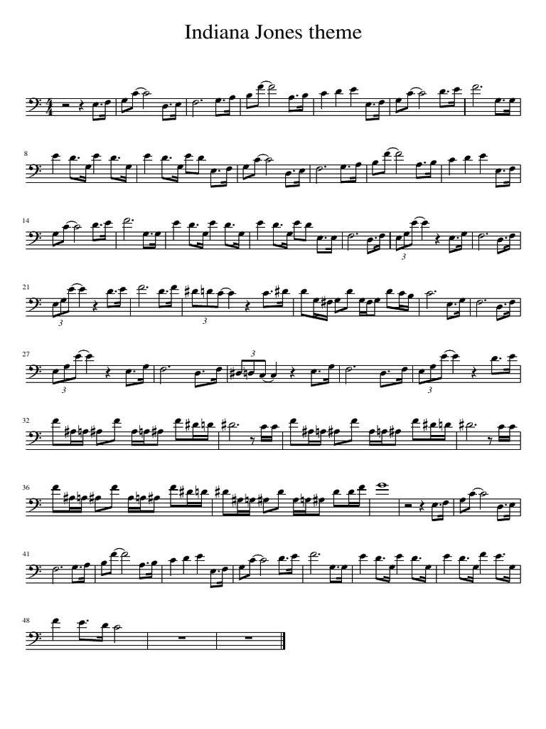 Indiana Jones Theme | PDF