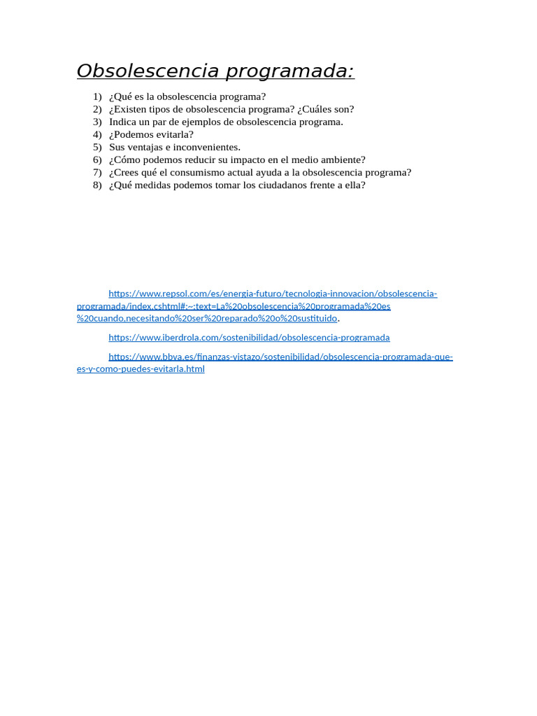 Obsolescencia programada | PDF