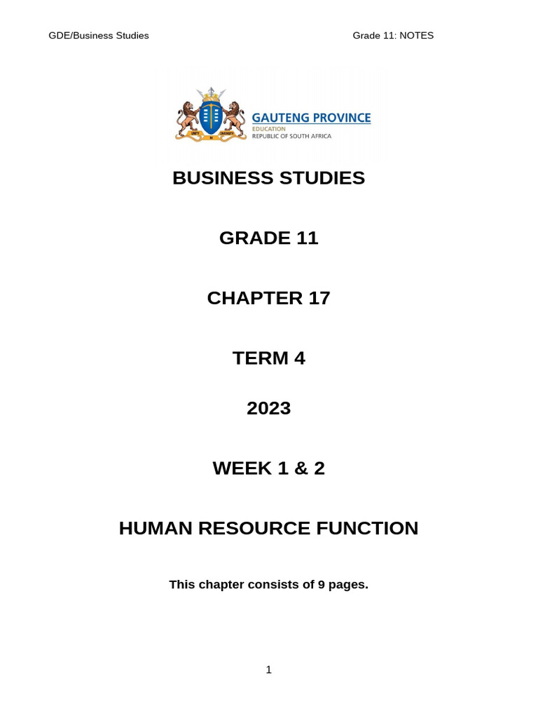 Term 4 Human Resource Function | PDF | Recruitment | Employment