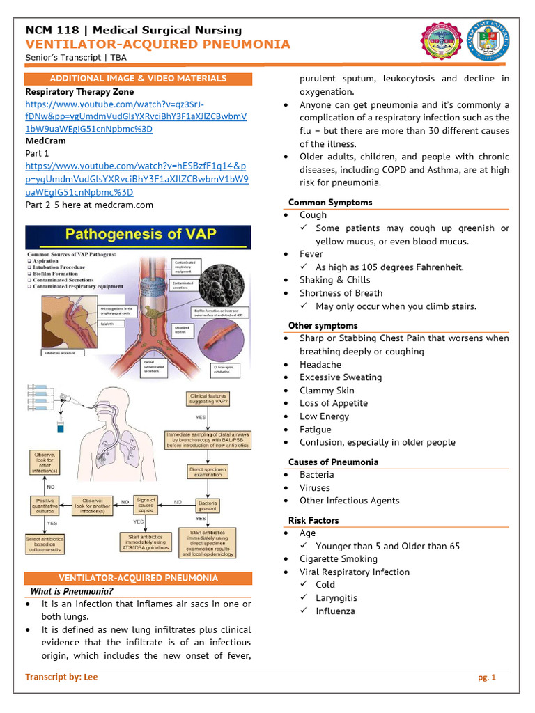 LP2 NCM118 Apacible Transes Lee Compilation | PDF | Pneumonia | Chronic Obstructive Pulmonary ...