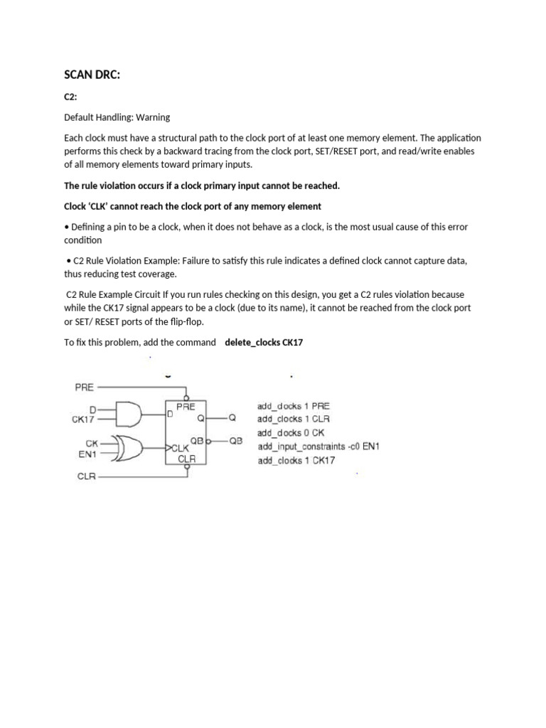 SCAN DRC'S | PDF | Digital Electronics | Electrical Engineering