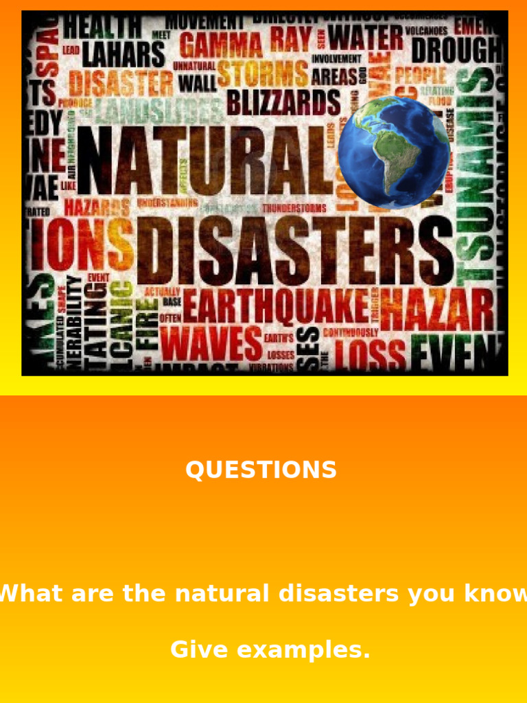 Natural Disasters Animated Presentation Conversation Topics Dialogs Fun ...