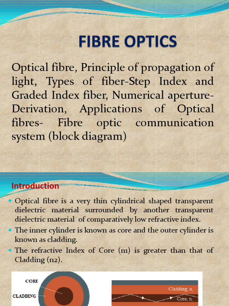 Fibre Optics | PDF | Optical Fiber | Transmission Medium