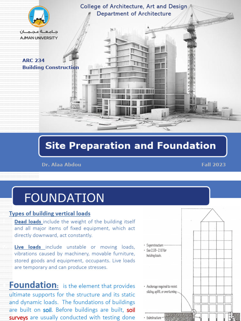 Site preparation and Foundation | PDF | Deep Foundation | Foundation ...