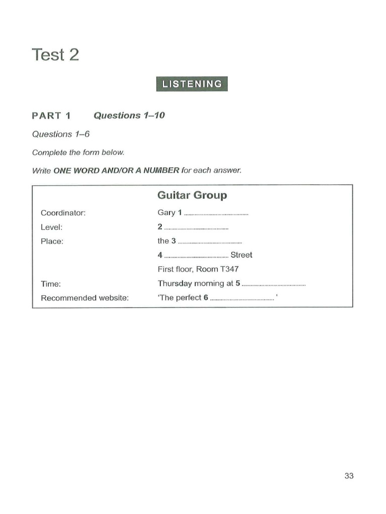 Cambridge 19 - Test 2 | PDF