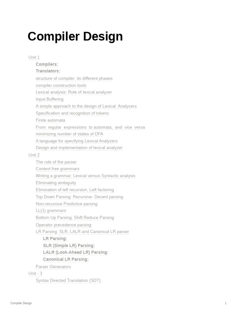 End Sem CD | PDF | Parsing | Compiler