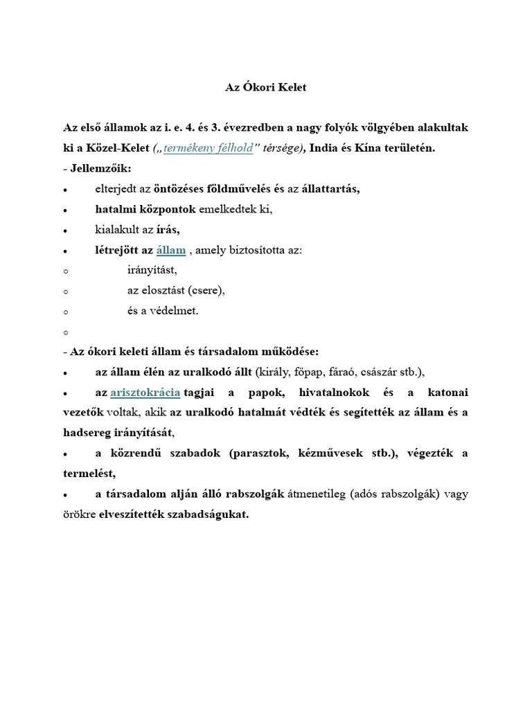 Az Ókori Kelet | PDF