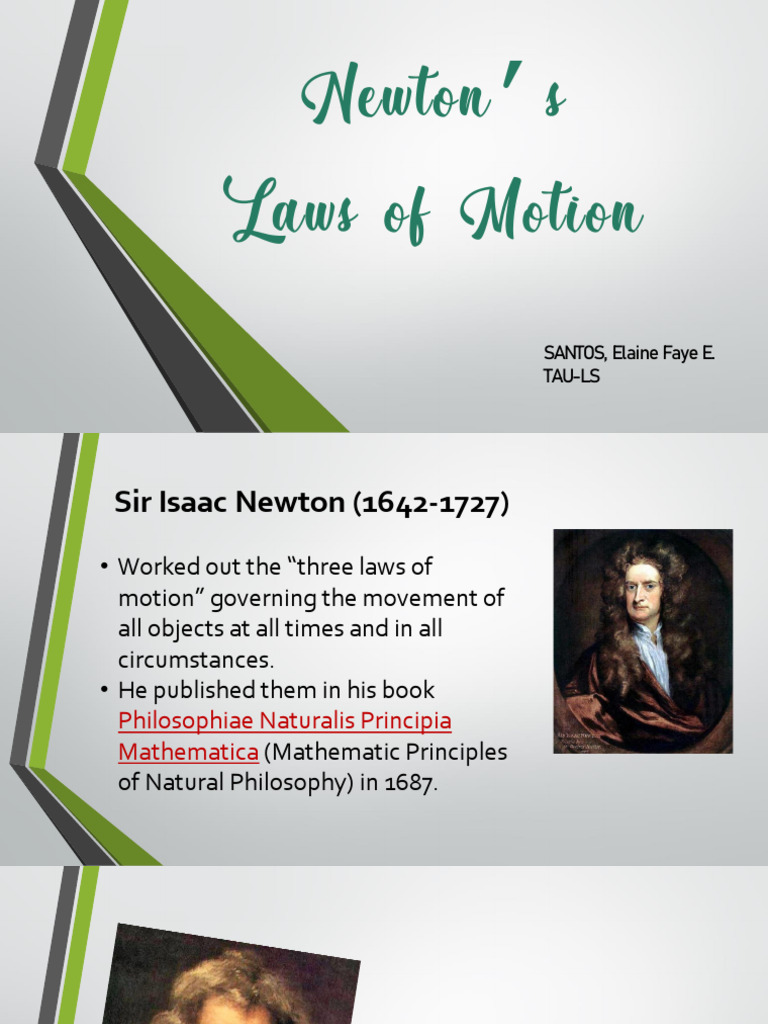 Laws of Motion | PDF | Force | Mass