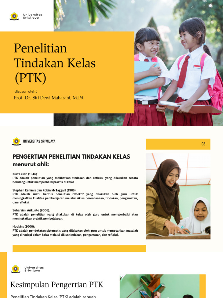 Penelitian Tindakan Kelas (PTK) Fix - Prof DR Siti Dewi Maharani, M.PD | PDF