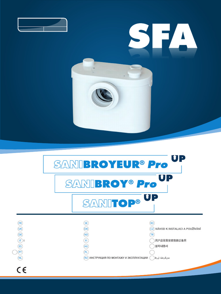 Sanibroyeur Pro Sanitop Sanibroy Pro Up Installation Guide Web 2 | PDF