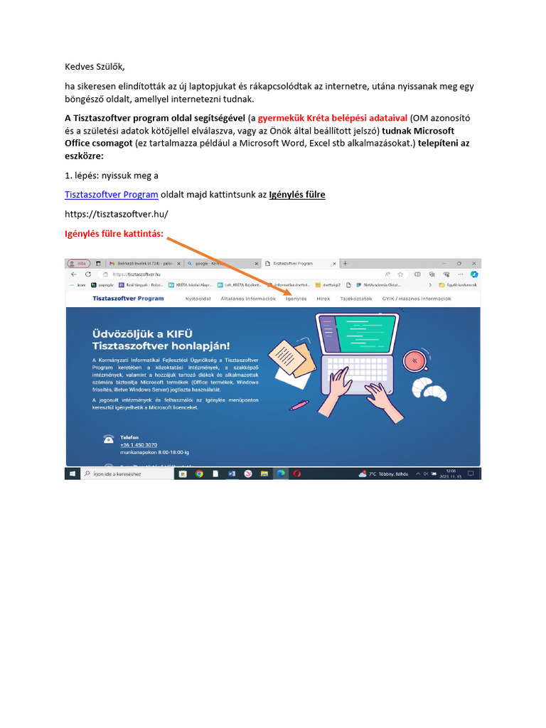 tisztaszoftver programok telepítése | PDF
