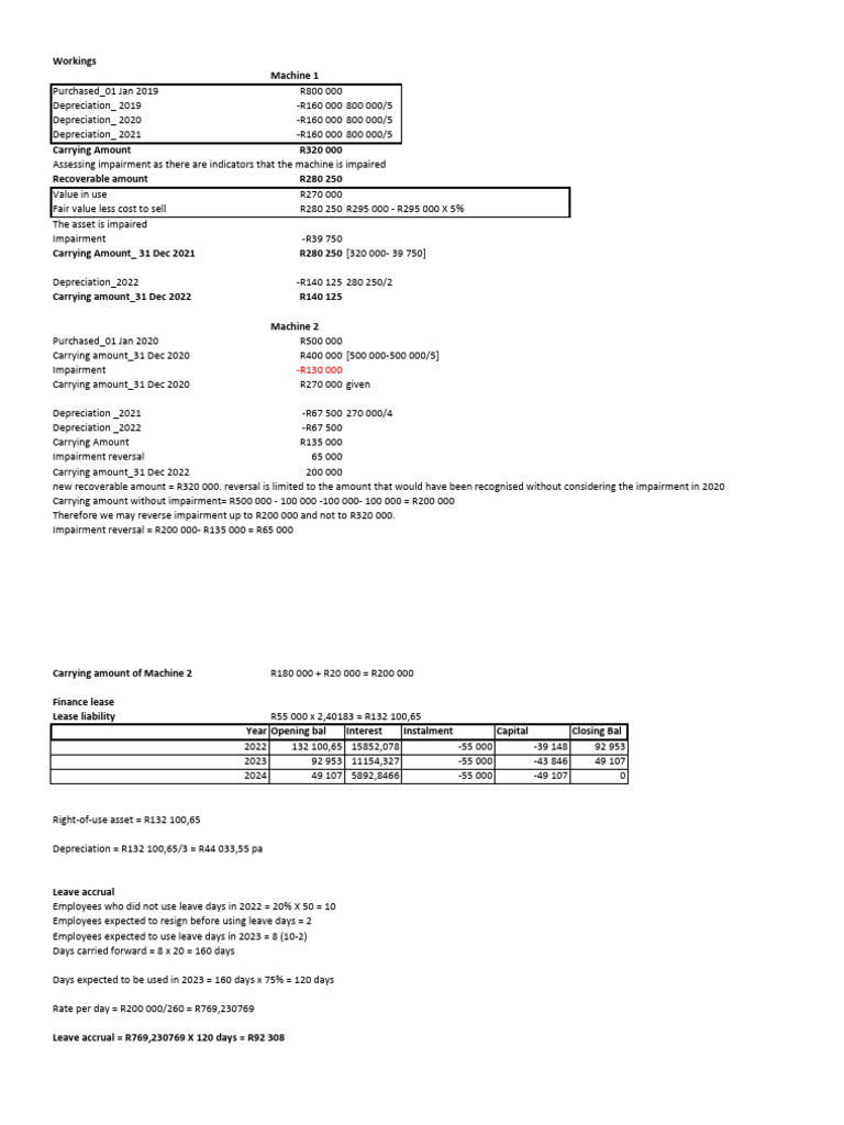 Test 2 Marking Guide 2 | PDF | Depreciation | Deferred Tax