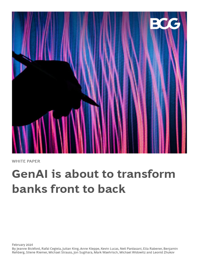 GenAI's Impact on Banking Transformation | PDF | Cloud Computing ...
