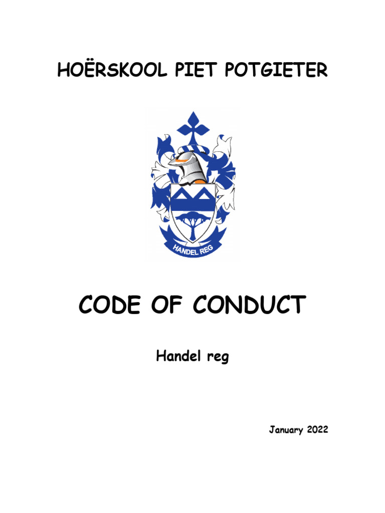 Code of Conduct 2022 | PDF | Blouse | Teachers