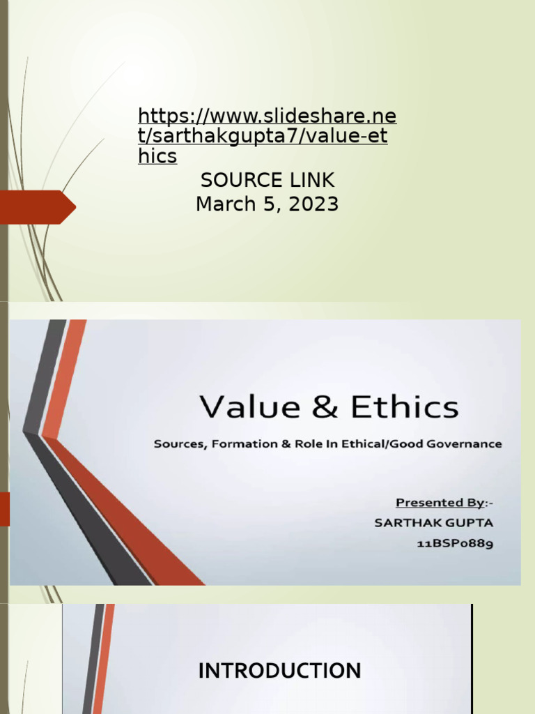 GEC 301 C Values and Ethics | PDF
