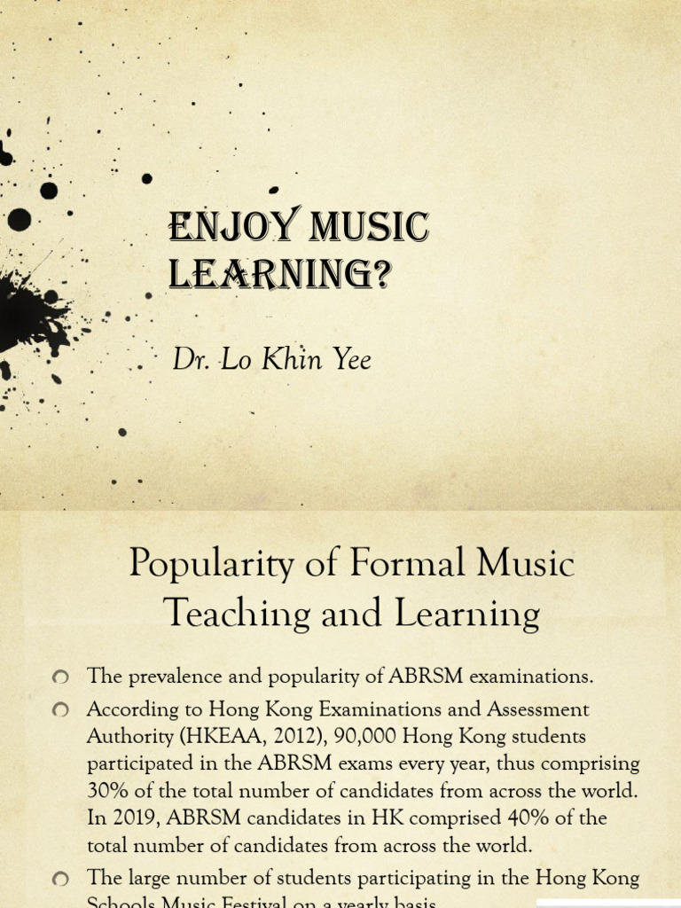 Lesson 1 - Enjoy Music Learning | PDF | Motivation | Motivational
