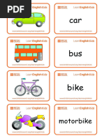 Transport Vocabulary Word Wall | PDF